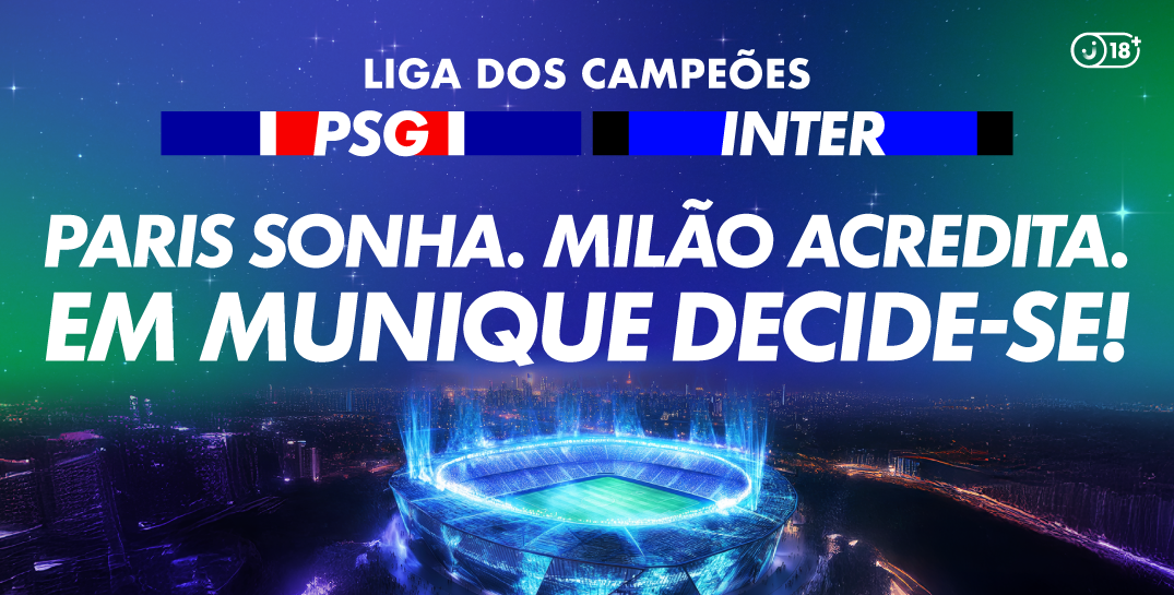 PSG x Inter: Apostas Final da Champions com odds de campeão!